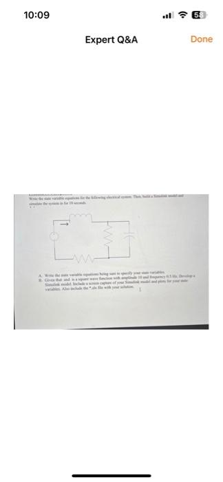 Solved Write the state variable equations for the following | Chegg.com