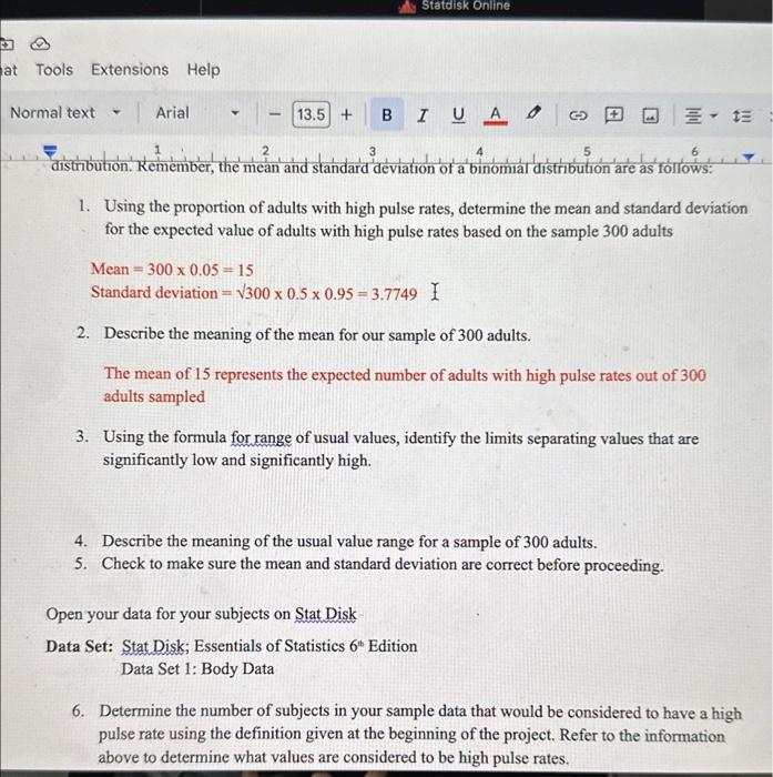 Solved distribution. Remember, the mean and standard | Chegg.com