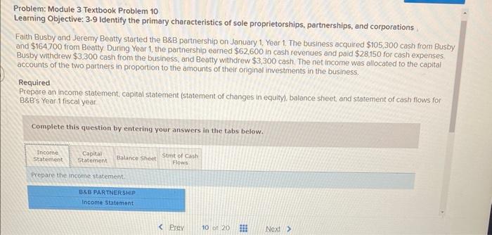 Solved Problem: Module 3 Textbook Problem 10 Learning | Chegg.com