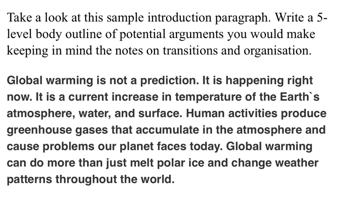 Take a look at this sample introduction paragraph. | Chegg.com