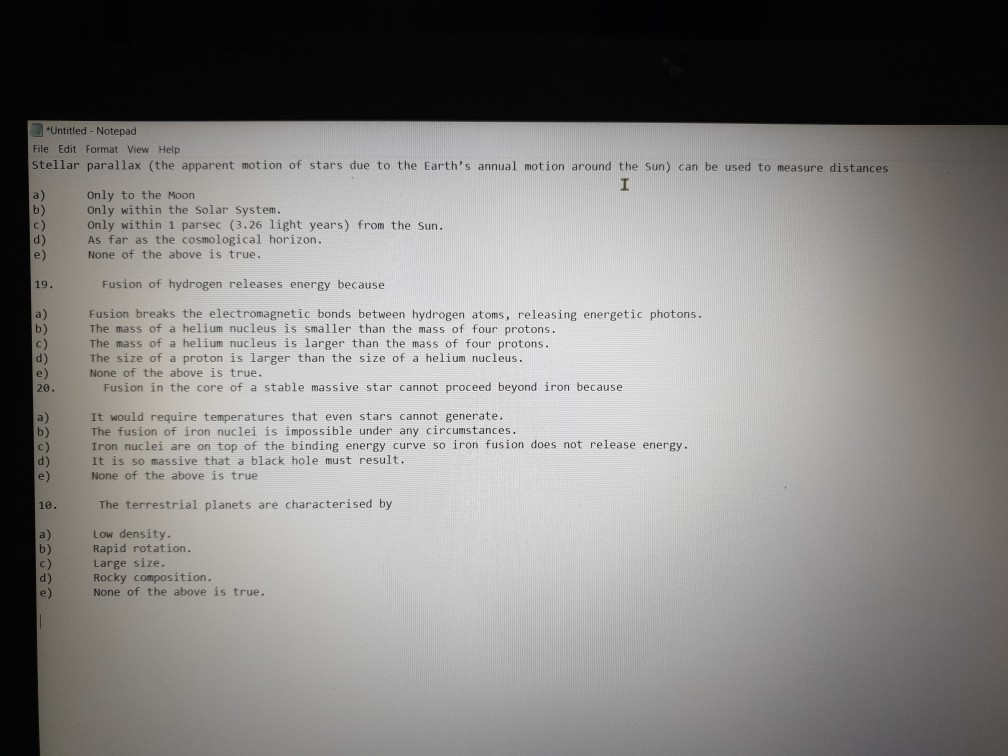 Solved *Untitled - Notepad File Edit Format View Help | Chegg.com