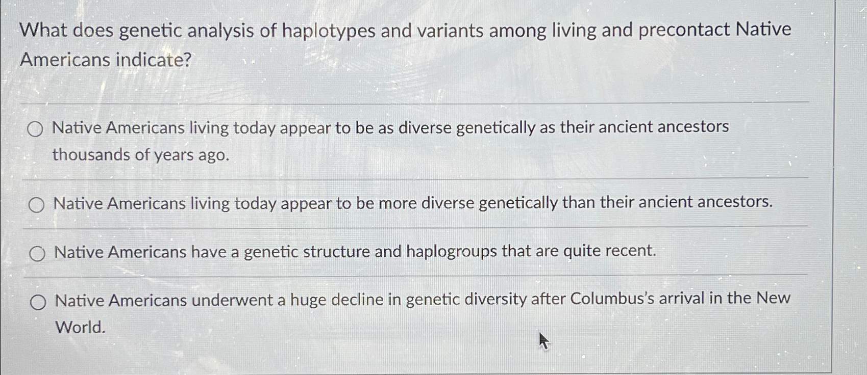 Solved What does genetic analysis of haplotypes and variants | Chegg.com