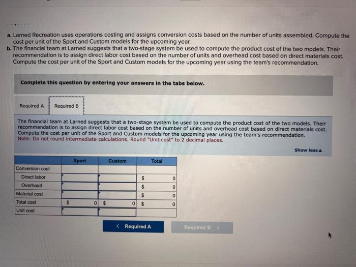 Solved Problem 6-71 (Algo) Operations Costing and Two-Stage | Chegg.com