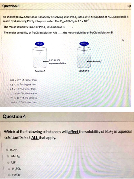 Solved Question 3 As shown below, Solution A is made by | Chegg.com