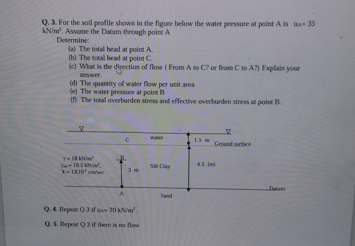 Solved Explain how to solve Only question 4 ﻿and 5Q. 3. ﻿For | Chegg.com