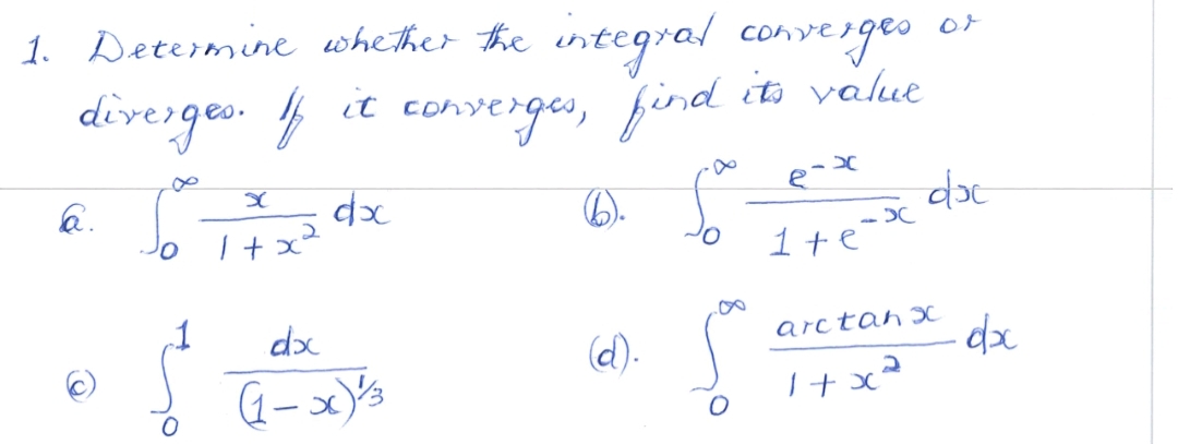 Solved Determine whether the integral converges or diverges. | Chegg.com