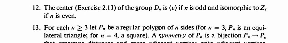 Solved find all normal subgroup of Dn Q12 I | Chegg.com