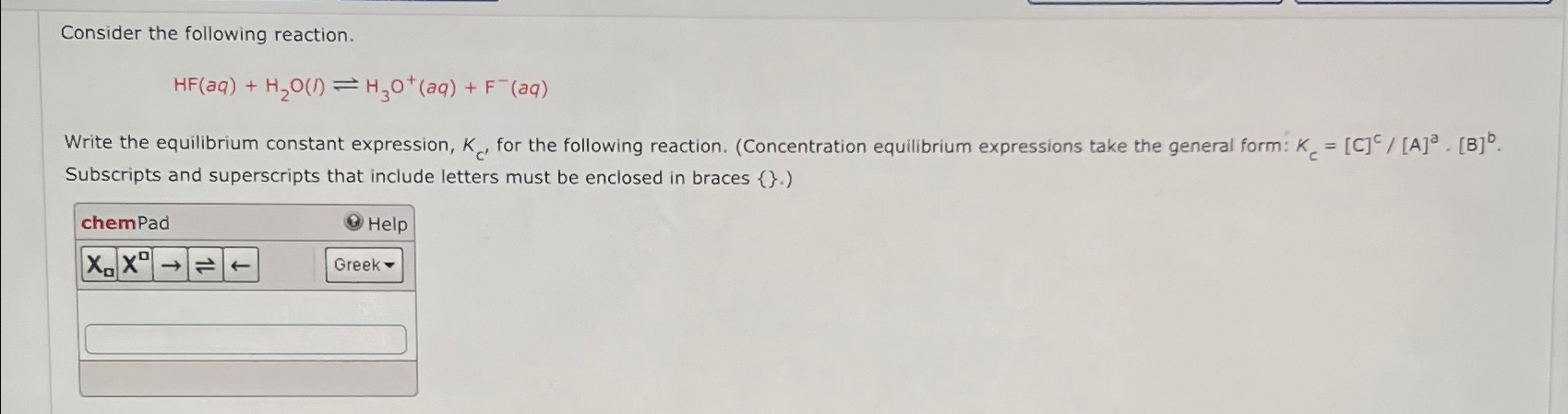 Solved Consider the following | Chegg.com