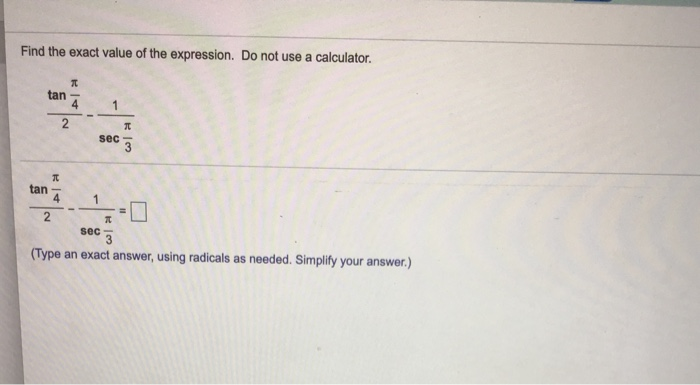 Solved Use the triangles given on the right to evaluate the | Chegg.com
