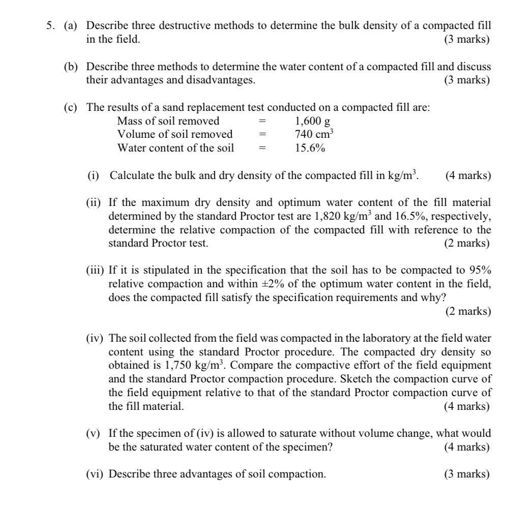 Solved (a) ﻿Describe three destructive methods to determine | Chegg.com