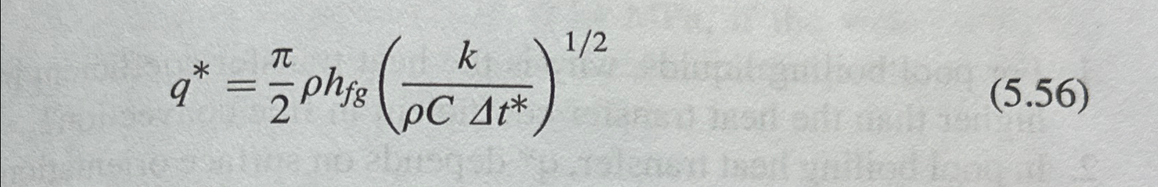 Solved The Schmidt model for the transition to film boiling | Chegg.com