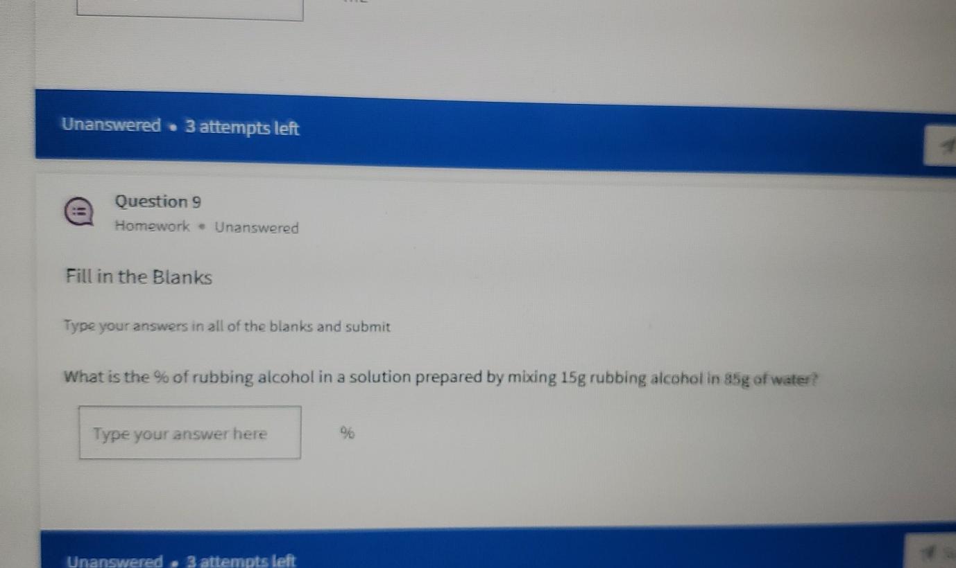 Solved Unanswered • 3 attempts left Question 9 Homework – | Chegg.com