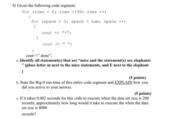 Solved show all work and complete the full question a b and | Chegg.com