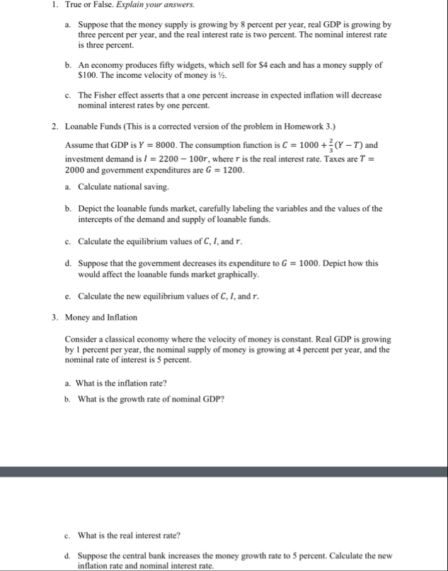 Solved True or False. Explain your answers.a. ﻿Suppose that | Chegg.com