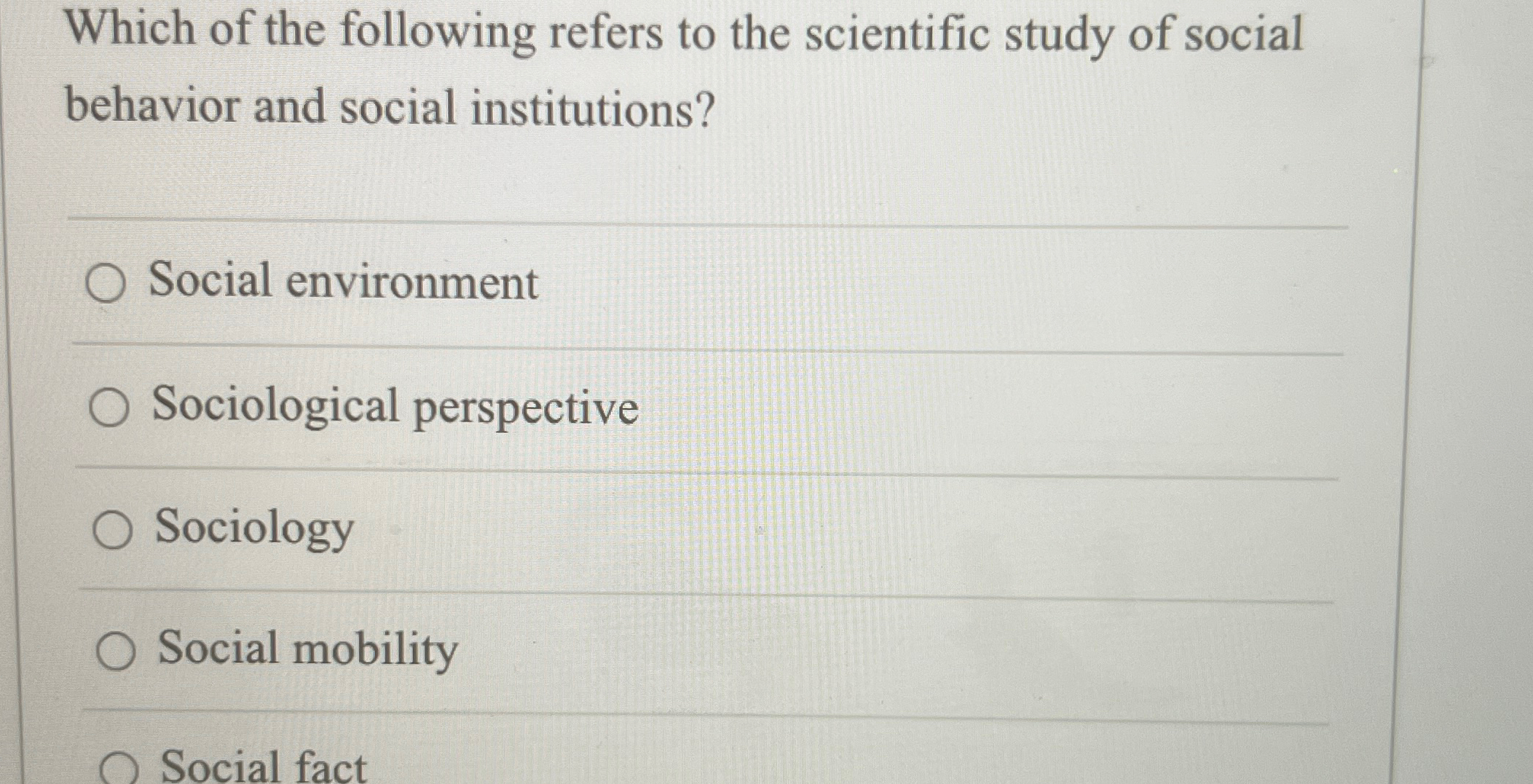 Solved Which of the following refers to the scientific study | Chegg.com
