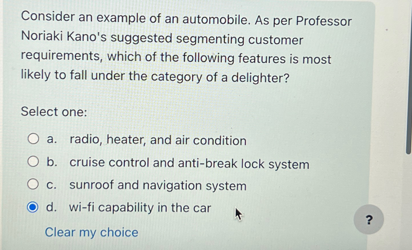 Solved Consider an example of an automobile. As per | Chegg.com