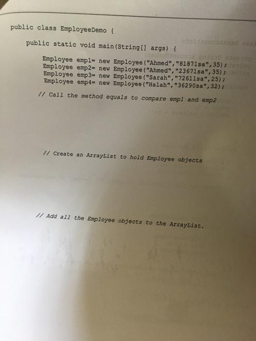 Solved Part C[CH8 aggregation, CH7 Arraylist] [9 marks] In | Chegg.com