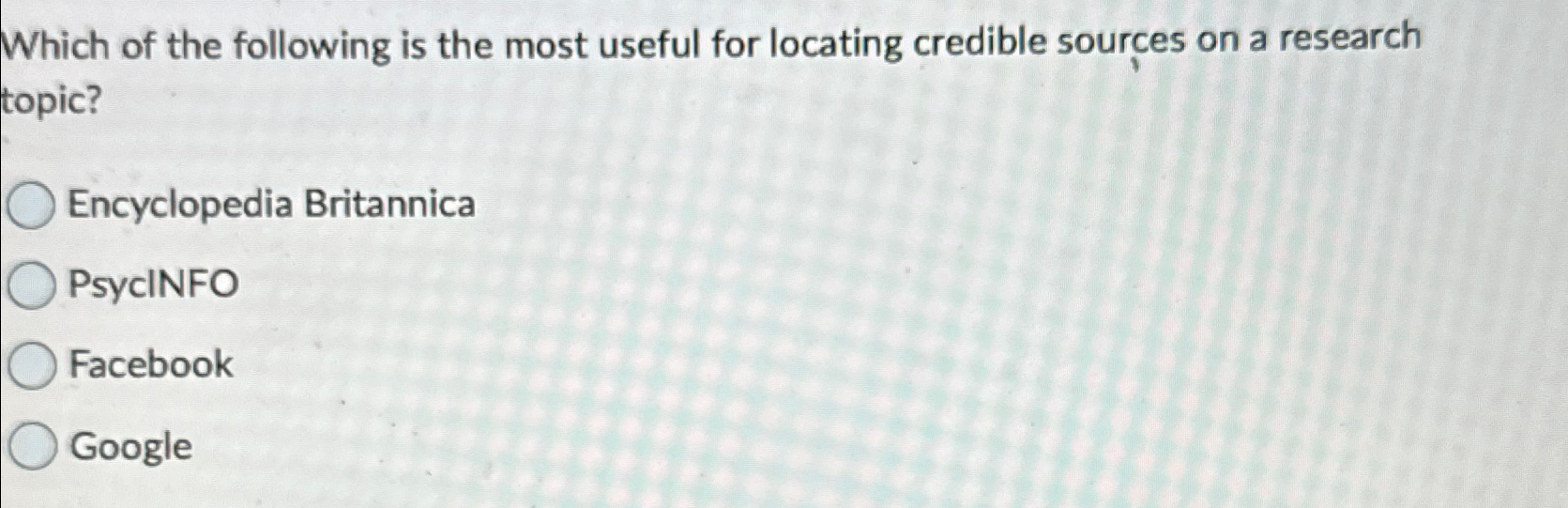 Solved Which of the following is the most useful for | Chegg.com