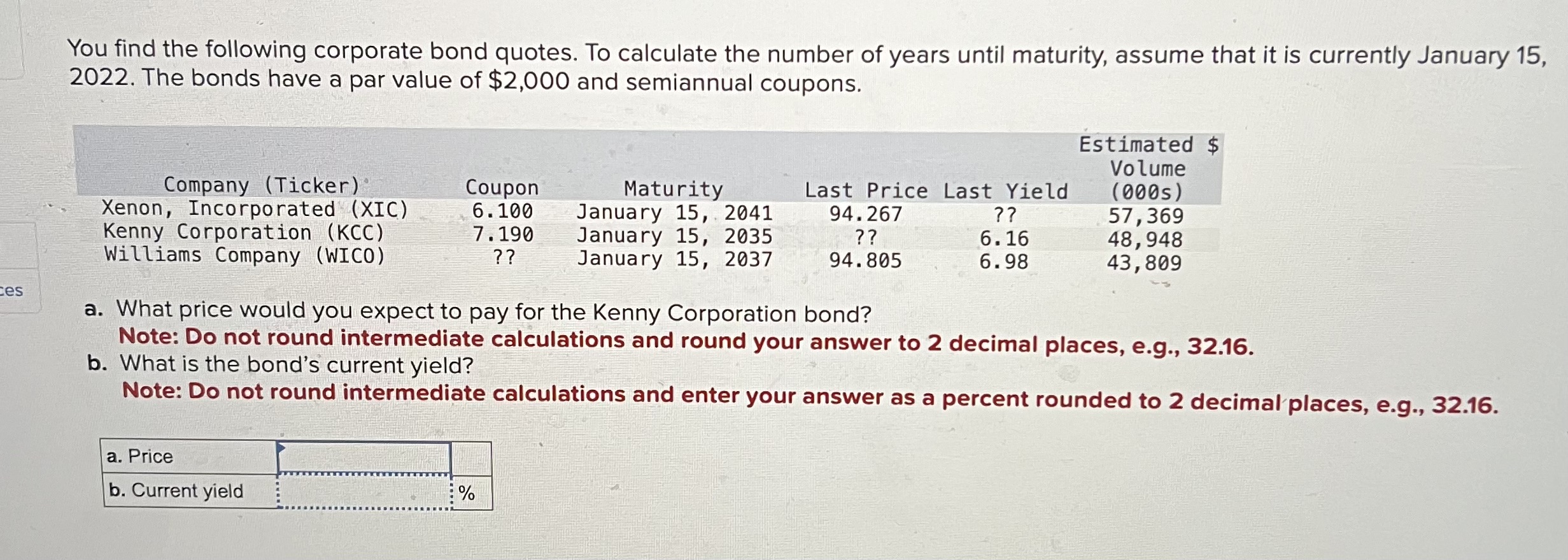 Solved You find the following corporate bond quotes. To | Chegg.com