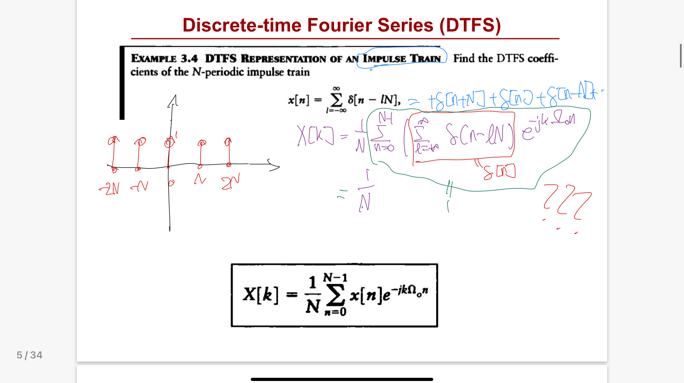 Solved Discrete-time Fourier Series (DTFS)Example 3.4 ﻿DTFS | Chegg.com