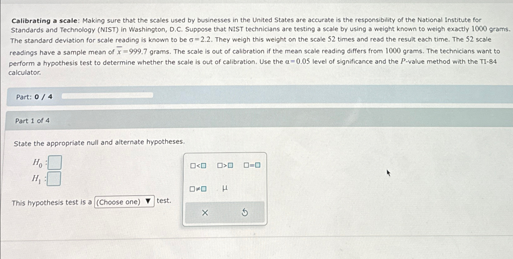 Solved Calibrating a scale: Making sure that the scales used | Chegg.com