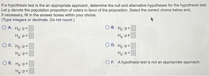 Solved A proponent of a new proposition on a ballot wants to | Chegg.com