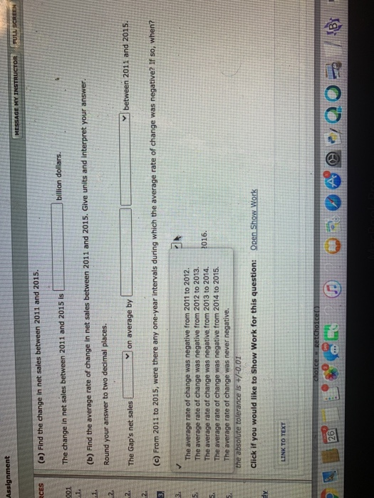 Solved 1 The table below gives the net sales in billions of | Chegg.com