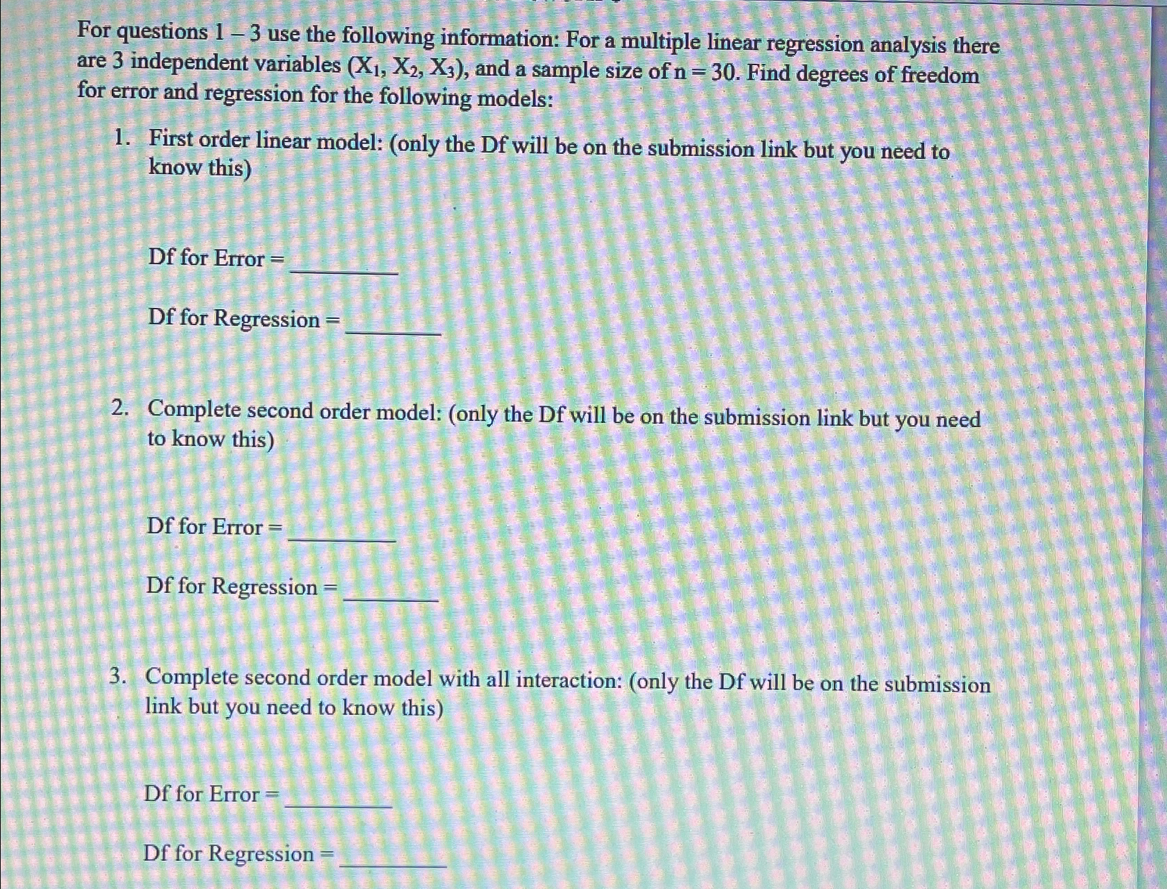 Solved For questions 1-3 ﻿use the following information: For | Chegg.com