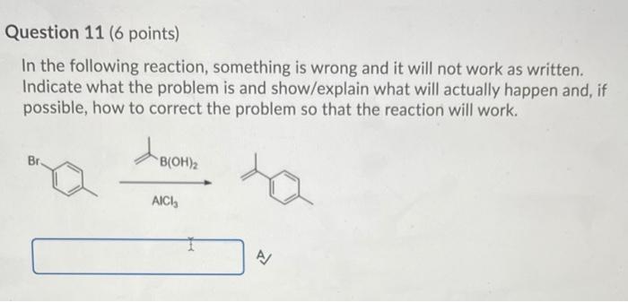 Solved In the following reaction, something is wrong and it | Chegg.com