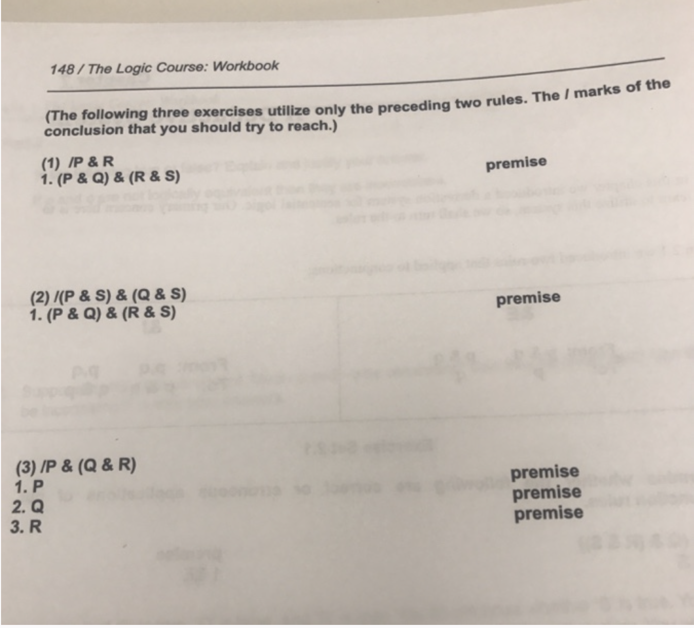 Solved (The following three exercises utilize only the | Chegg.com