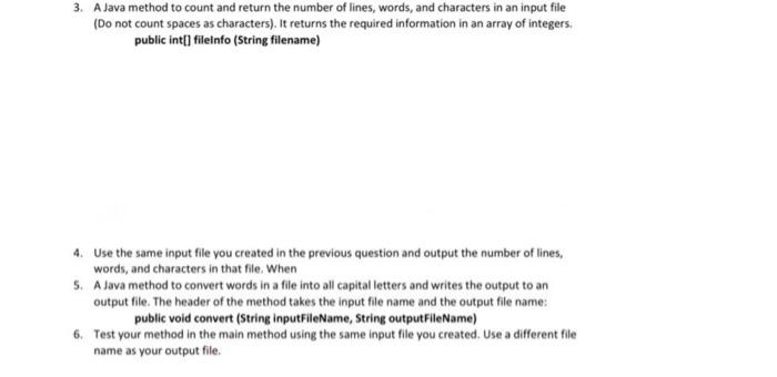 Solved 3. A Java method to count and return the number of | Chegg.com
