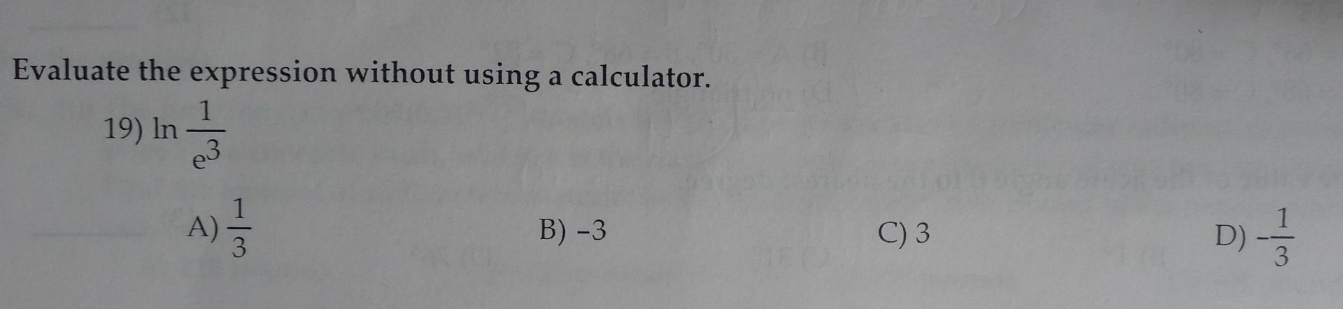 Solved Evaluate the expression without using a calculator. | Chegg.com