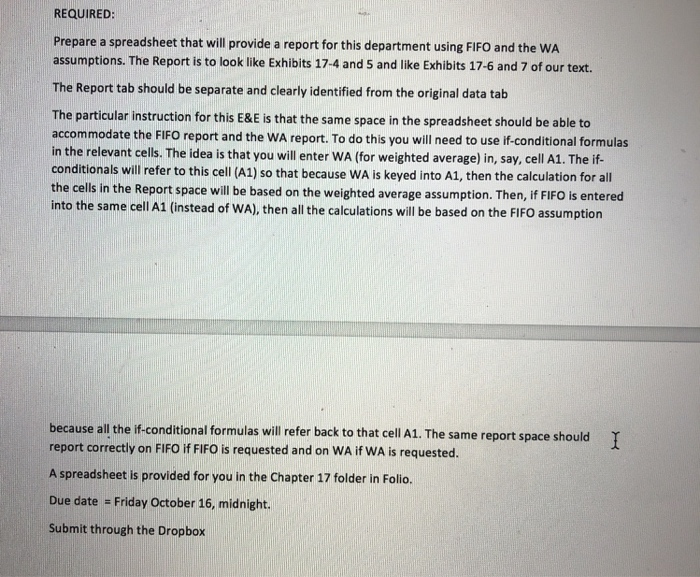 Solved Chapter 11 Process Costing 409 Work-in-process | Chegg.com