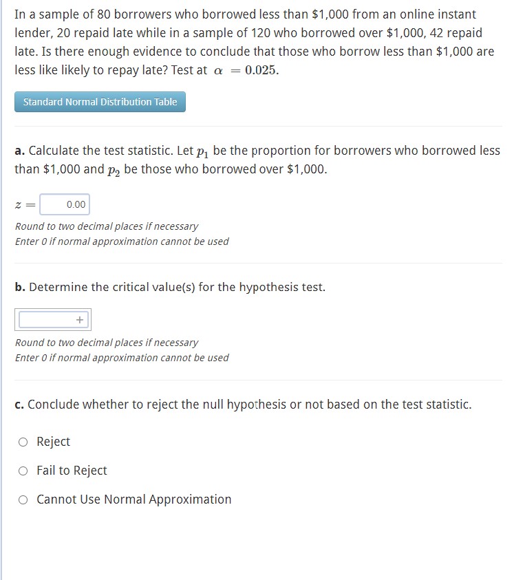 In a sample of 80 ﻿borrowers who borrowed less than | Chegg.com