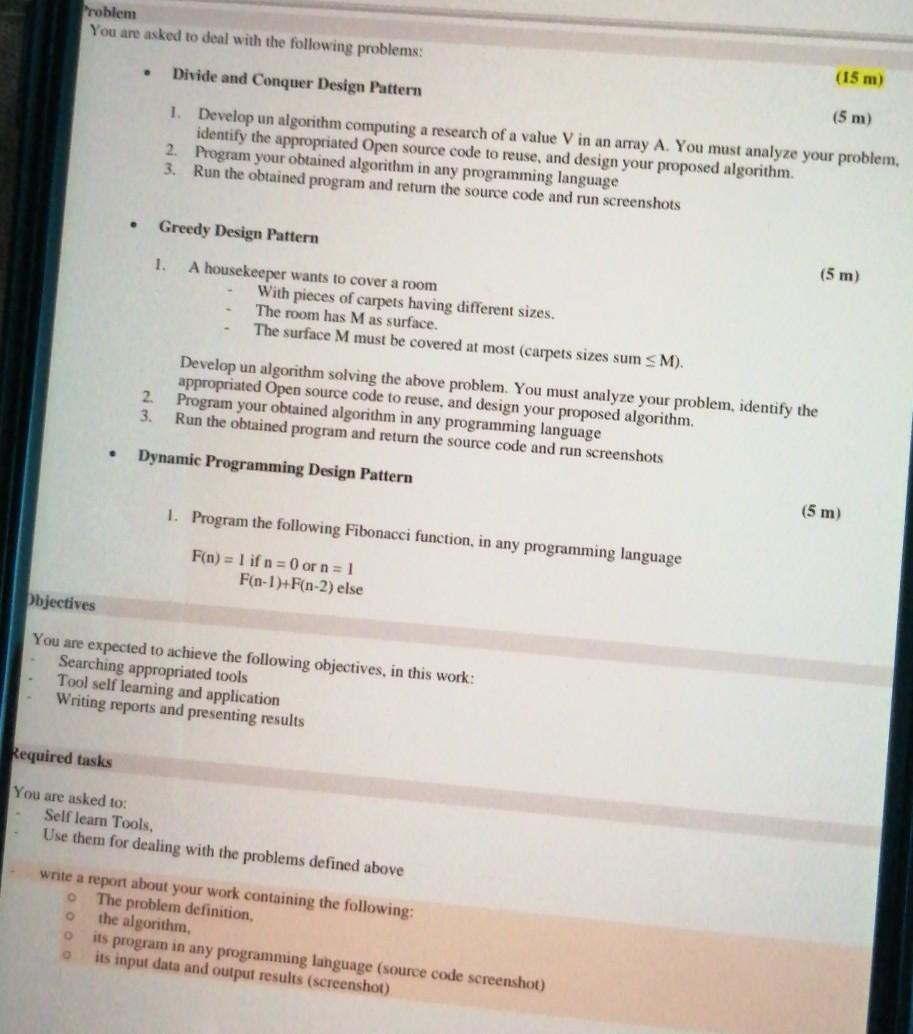 Solved Problem You are asked to deal with the following | Chegg.com