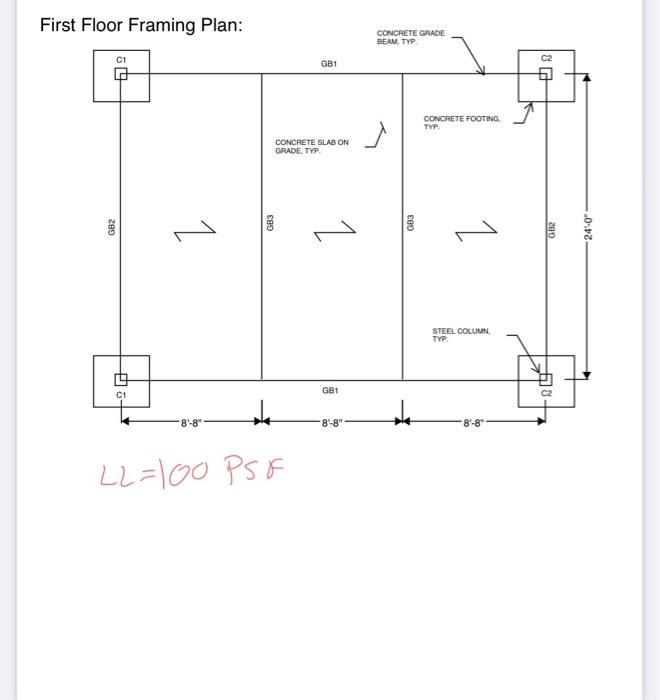 Solved materials. 4. Check serviceability in the structural | Chegg.com