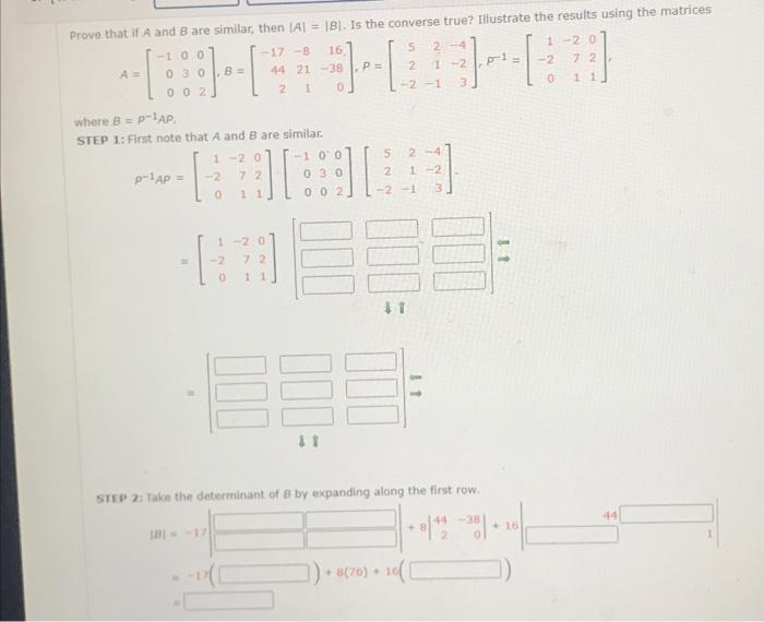Solved --- Prove that if A and B are similar, then IAI Bl. | Chegg.com