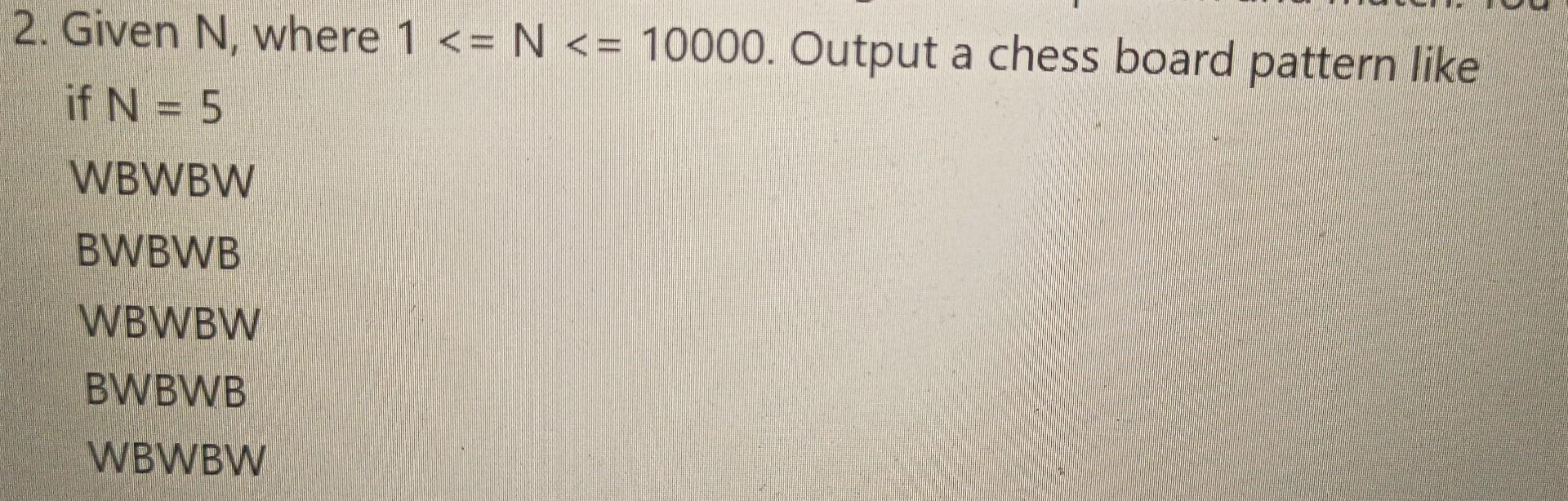 Solved 2. Given N, where 1