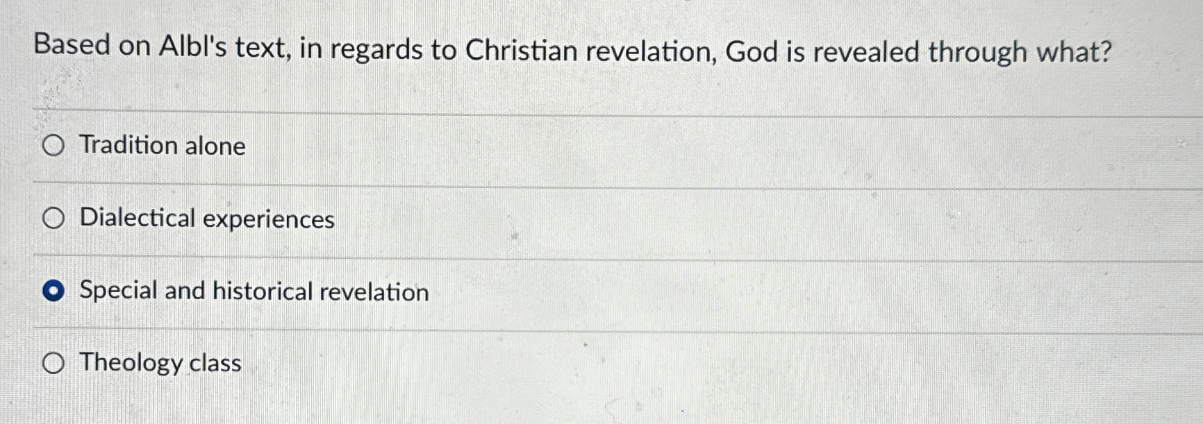 Solved Based on Albl's text, in regards to Christian | Chegg.com