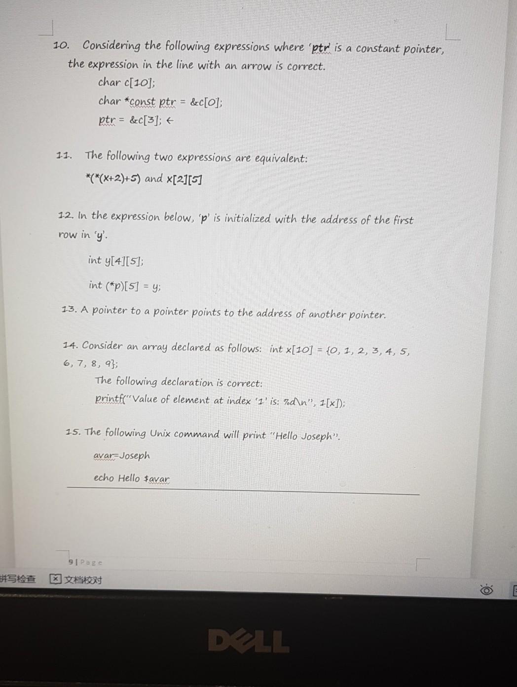 Solved Truefalse 1 Memory Allocation Function Realloc 