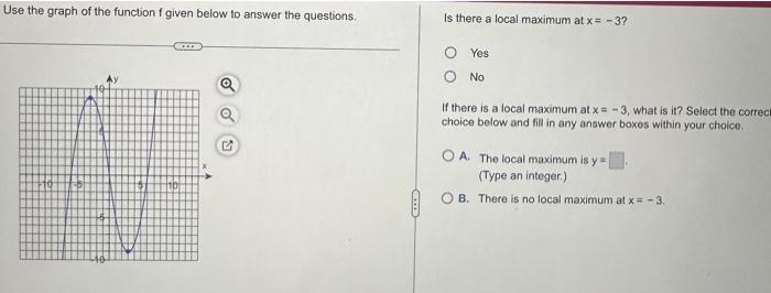 Solved Use the graph of the function f given below to answer | Chegg.com