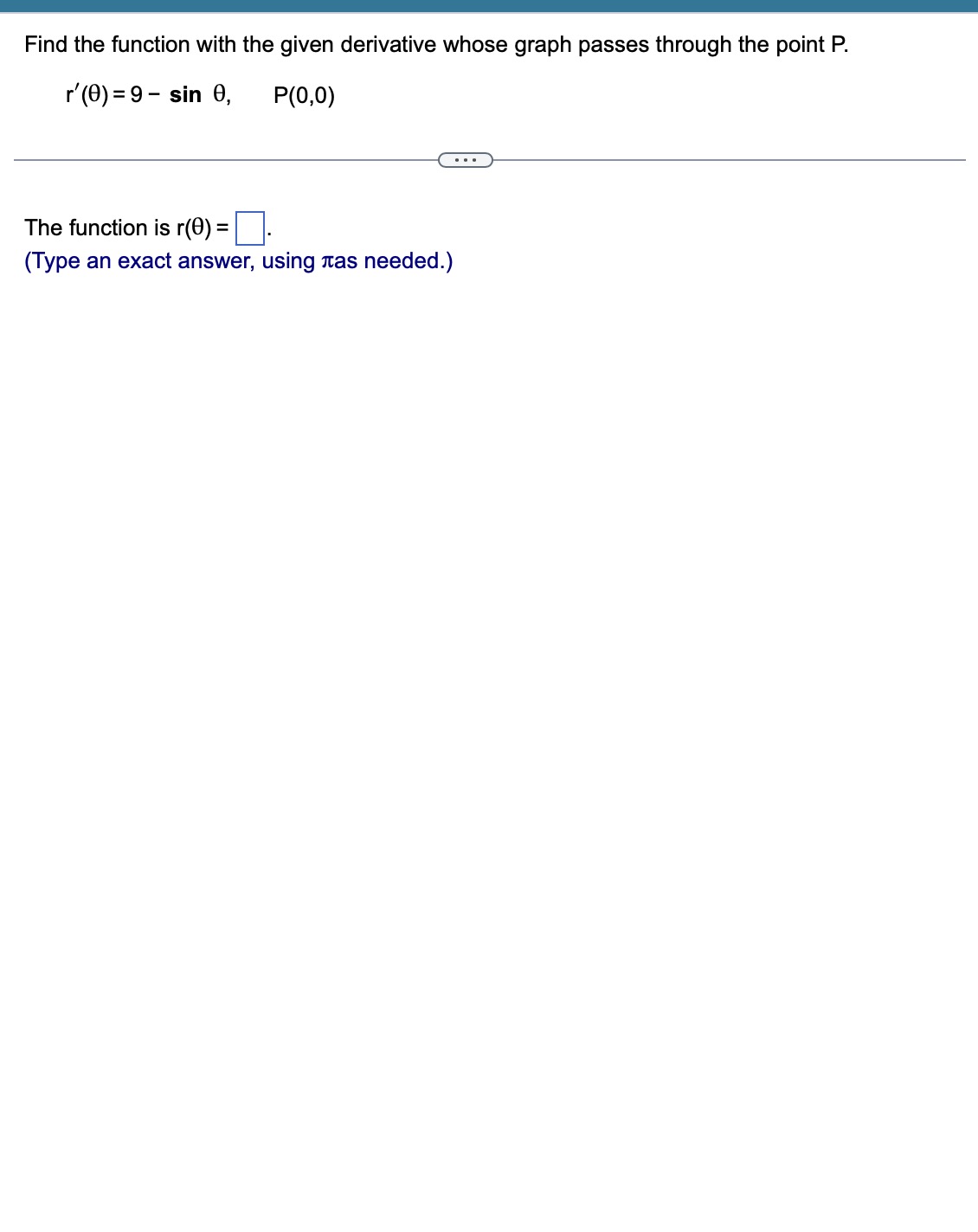 Solved Find the function with the given derivative whose | Chegg.com