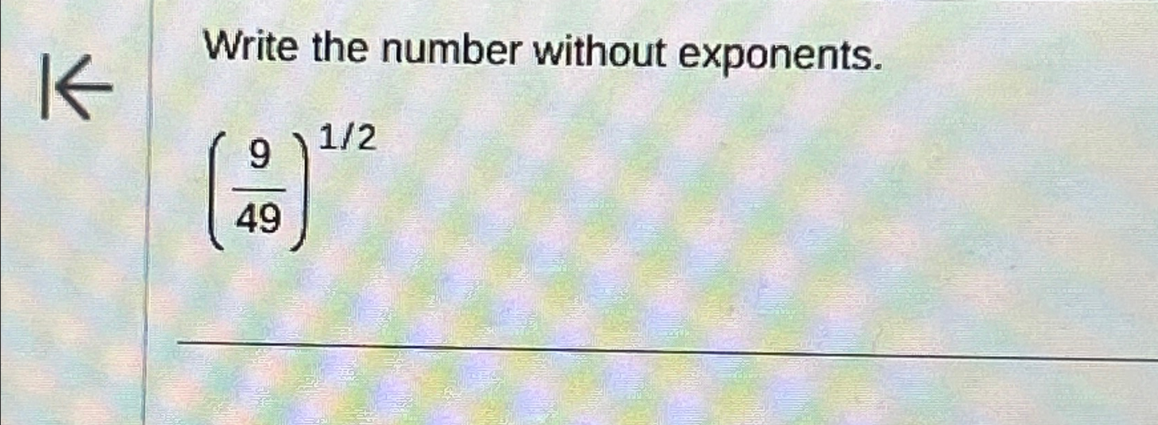 Solved Write the number without exponents.(949)12 | Chegg.com