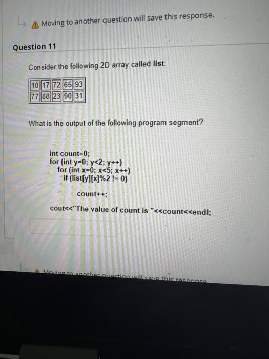 Solved Moving to another question will save this response. | Chegg.com