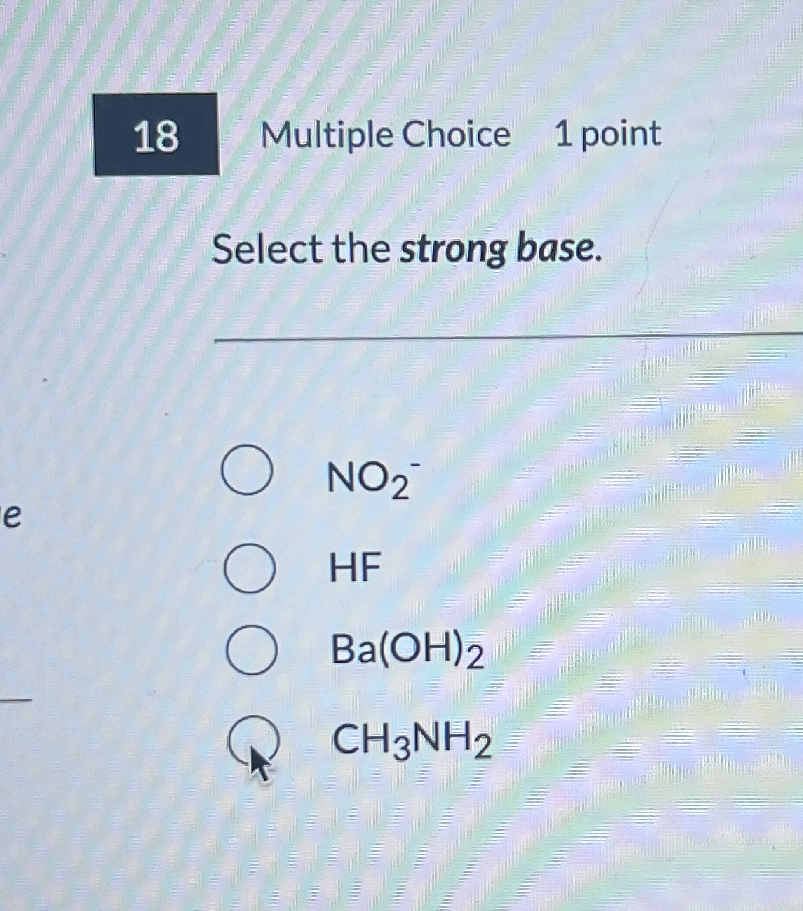 Solved Multiple Choice1 pointSelect the strong | Chegg.com Solved Multiple Choice1 pointSelect the strong | Chegg.com