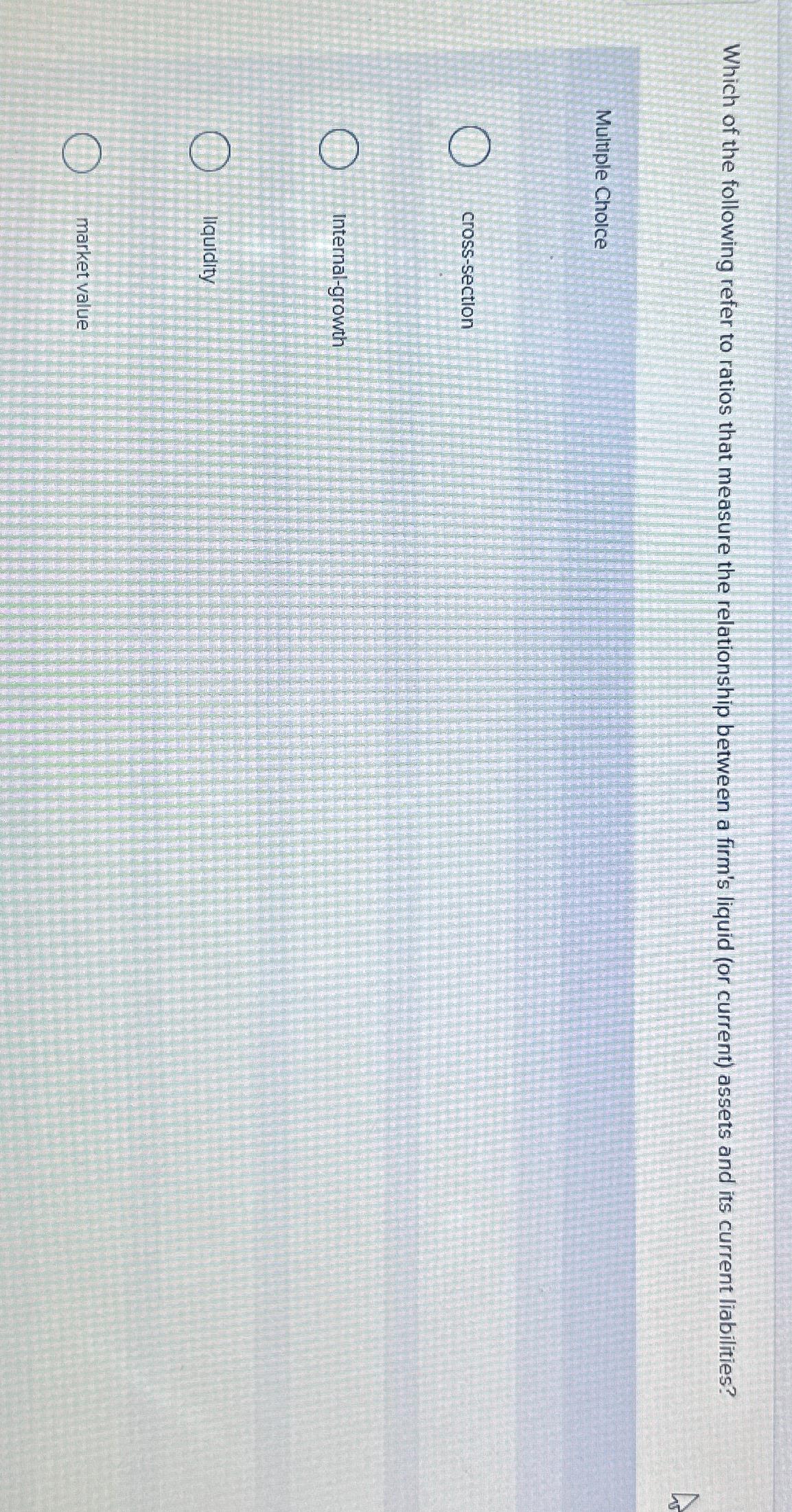 Solved Which of the following refer to ratios that measure | Chegg.com