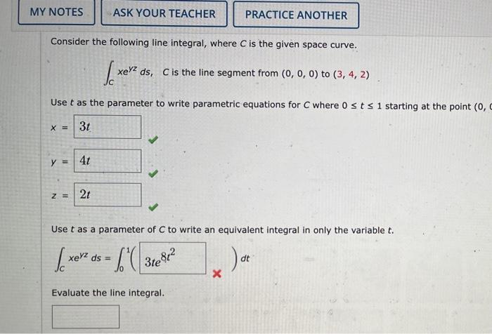 Solved Consider the following line integral, where C is the | Chegg.com Solved Consider the following line integral, where C is the | Chegg.com