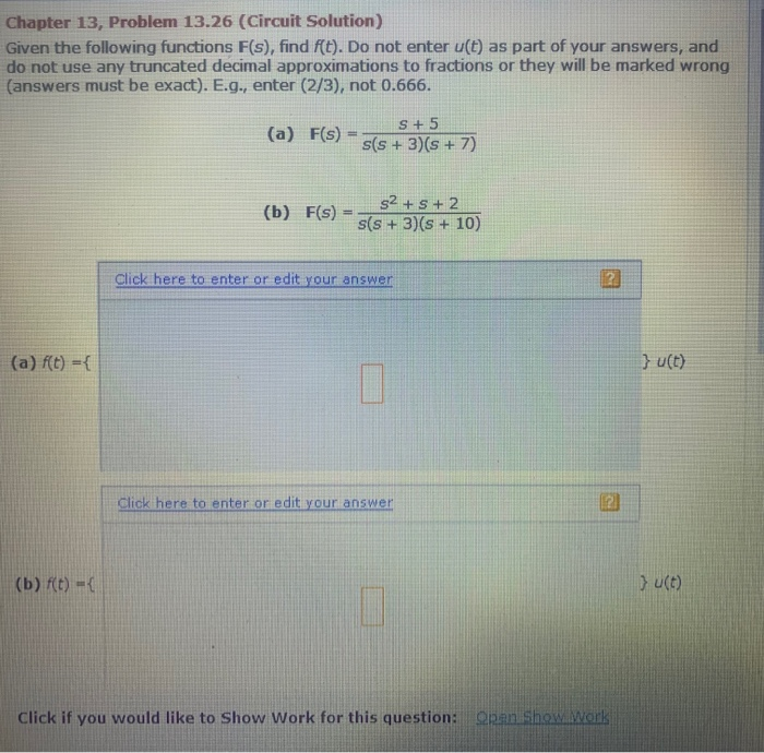 Solved Chapter 13, Problem 13.26 (Circuit Solution)Given the | Chegg.com