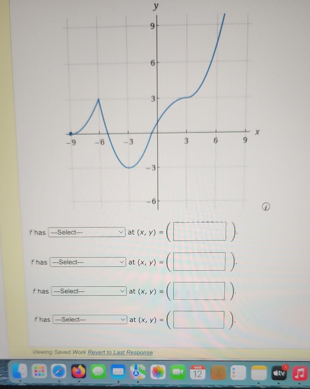 Solved Locate and classify all extrema in the graph. (By | Chegg.com