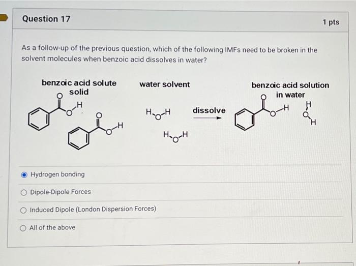 Solved When a crystal dissolves in a solvent, intermolecular | Chegg.com